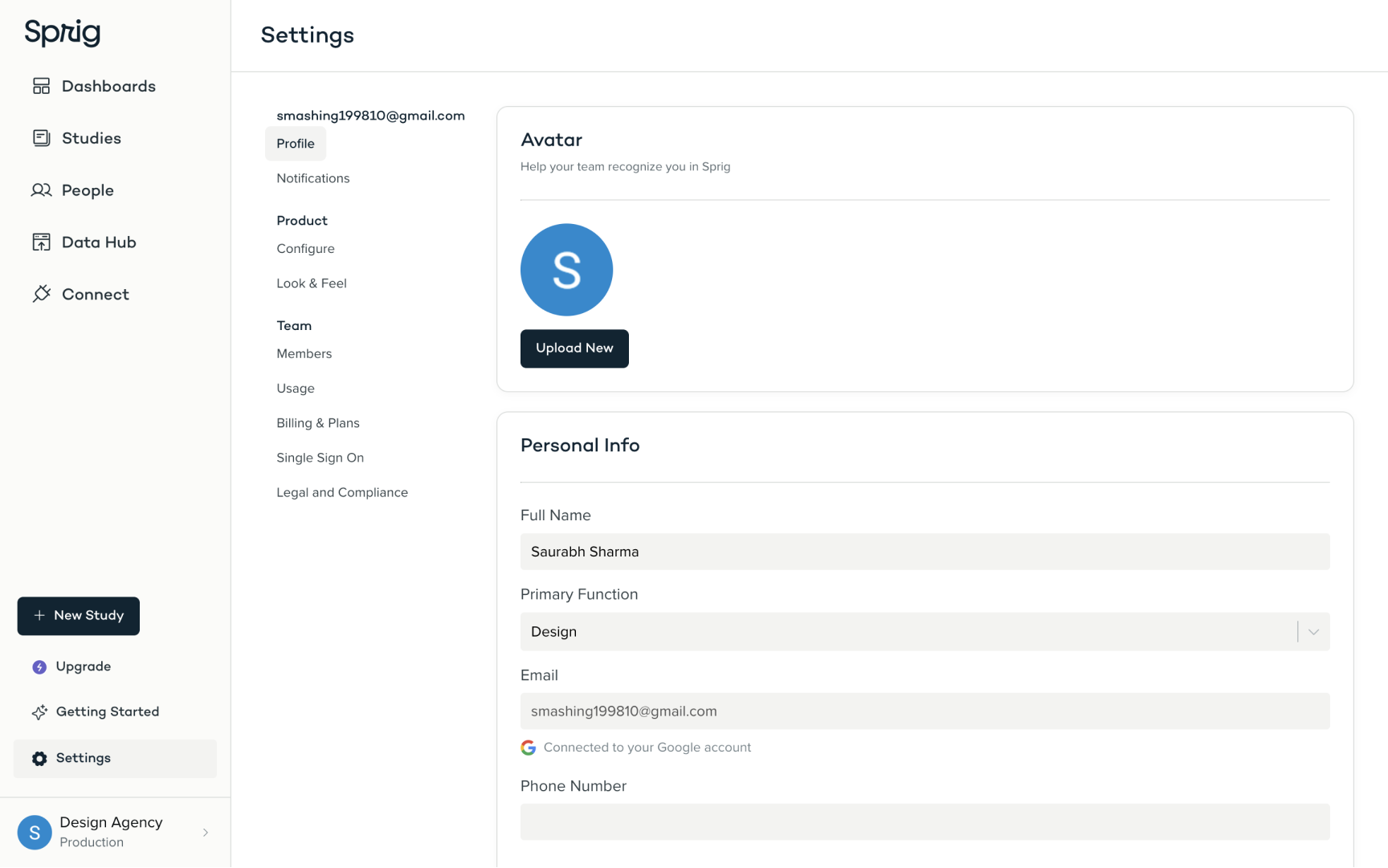 Sprig | UI, UX Design | SaaS | Application Design | saas ui